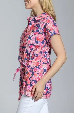 APNY Floral Cotton Button-up Shirt