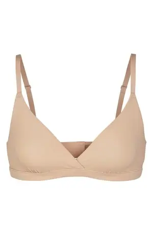 SKIMS Fits Everybody Crossover Bralette - Clay