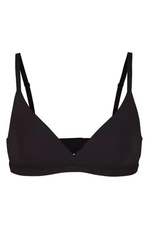 SKIMS Fits Everybody Crossover Bralette - Onyx