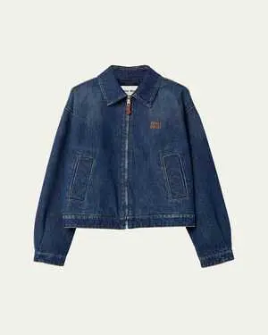 Miu Miu Oversized Denim Trucker Jacket