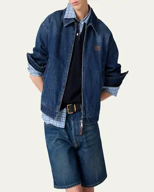 Miu Miu Oversized Denim Trucker Jacket
