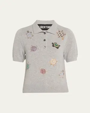 Libertine Turtle Time Cashmere Polo Sweater