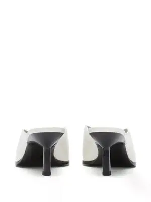 3.1 Phillip Lim 68mm Square-toe Mules - White