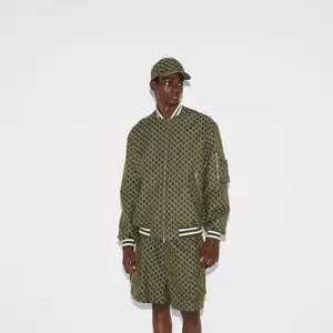 Gucci Cotton Jacquard Jacket With Gg Shadow