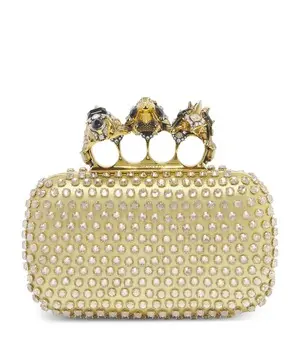 Alexander McQueen Crystal Bosch Knuckle Clutch