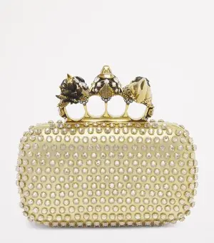 Alexander McQueen Crystal Bosch Knuckle Clutch