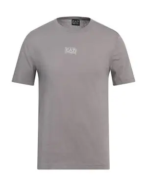 EA7 Man T-shirt Light Blue Size Xs Cotton Grey