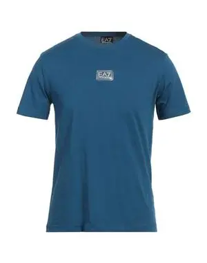 EA7 T-shirt Size Cotton - Light Blue