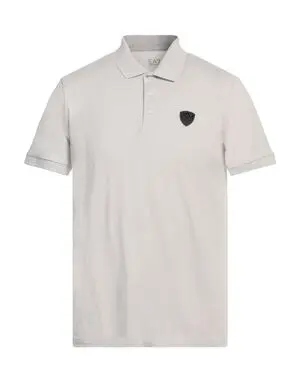 EA7 Polo Shirt Light Size Cotton - Grey