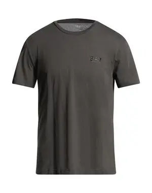 EA7 Man T-shirt Turquoise Size Xs Cotton Grey
