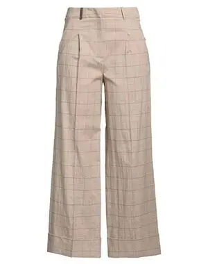 Peserico Wide-leg Glen Plaid Pants