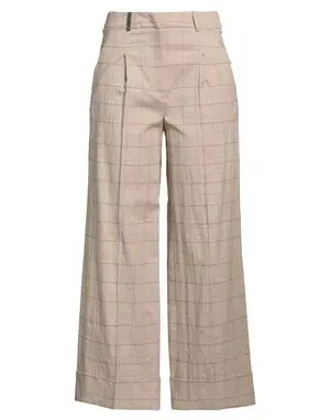 Peserico Wide-leg Glen Plaid Pants