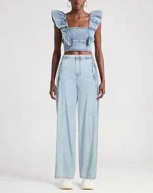 Sandro Cotton Denim Baggy Jeans