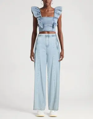 Sandro Cotton Denim Baggy Jeans