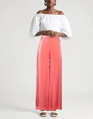 OTTOD'AME Wide-leg Metallic Crepe Pants