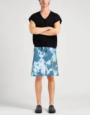 Versace Tie-dye French Terry Shorts - Blue