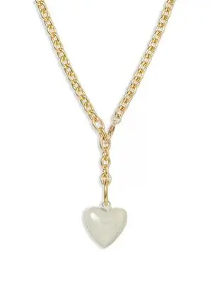 ROXANNE ASSOULIN Mini Puffy Heart Necklace - Neutrals
