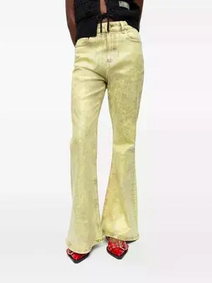 GANNI Foil Flared Jeans