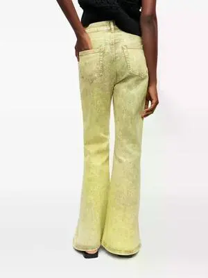 GANNI Foil Flared Jeans