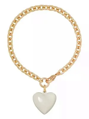 ROXANNE ASSOULIN The Mini Puffy Heart Charm Bracelet - Neutrals