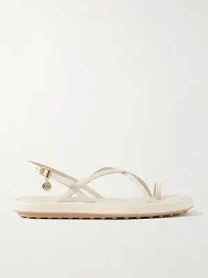 TOD'S Leather Sandals - Neutrals