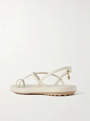 TOD'S Leather Sandals - Neutrals