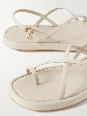 TOD'S Leather Sandals - Neutrals