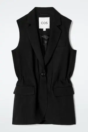 Women's Longline Wool-Blend Vests