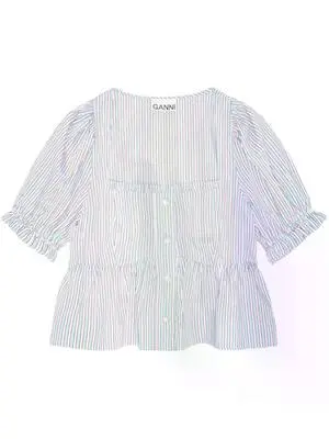 Ganni Striped Blouses