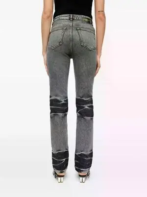 GANNI Whiskering-effect Straight-leg Jeans