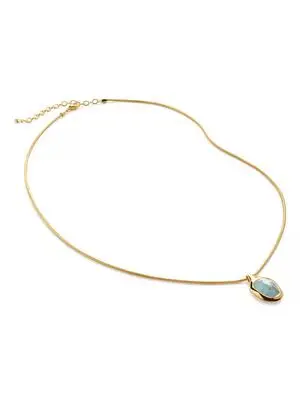 Monica Vinader Gemstone Necklace - Gold