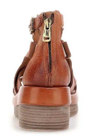 A.S.98 Stanton Wedge Sandal - Whiskey