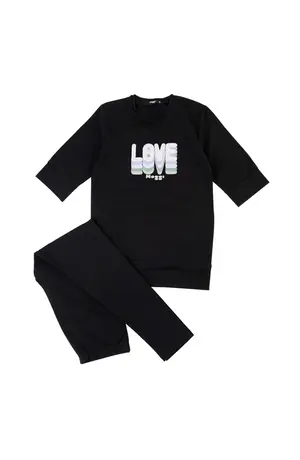 NOGGIWEAR Layers Of Love Loungewear Set - Black
