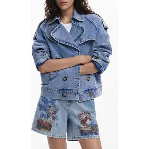 Desigual Oversized Denim Trucker Jacket