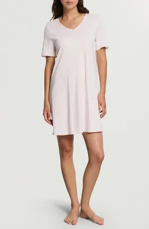 Hanro Cotton & Silk Nightshirt - Honeydew