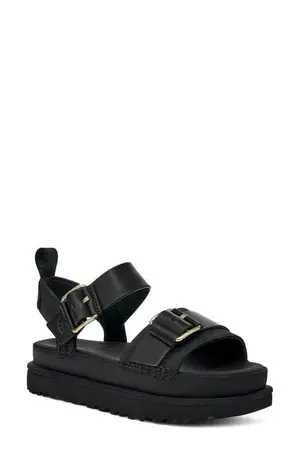 UGG Goldenstar Villa Platform Sandals - Black