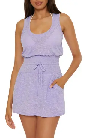 BECCA By Rebecca Virtue Beach Date Burnout Cover-up Dress - Bellflower