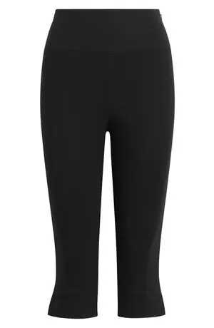 FAVORITE DAUGHTER The Carrie Pedal Pusher Slit Hem Capri Pants - Black