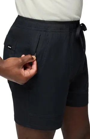 Prana Stretch Zion™ Relaxed Fit Shorts - Black
