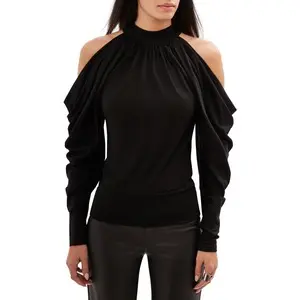 MARCELLA Perry Draped Cold Shoulder Top
