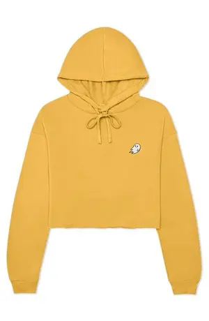 DALIX Dalix Ghost Cropped Hoodie Heather Mustard