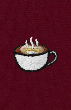 DALIX Cappuccino Zip Hoodie - Maroon