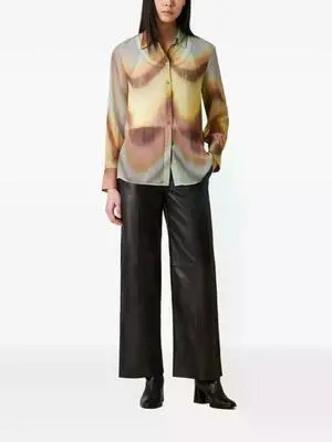 Paul Smith Gradient Wave-print Georgette Shirt