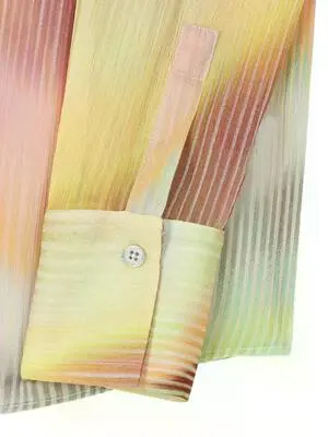 Paul Smith Gradient Wave-print Georgette Shirt