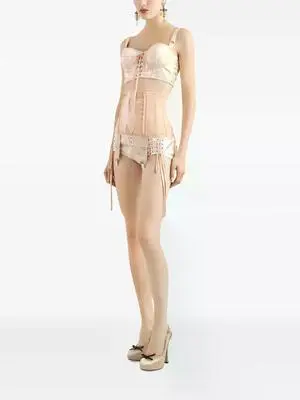 Dolce & Gabbana Lace-up Satin Corset