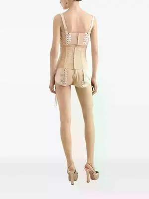 Dolce & Gabbana Lace-up Satin Corset