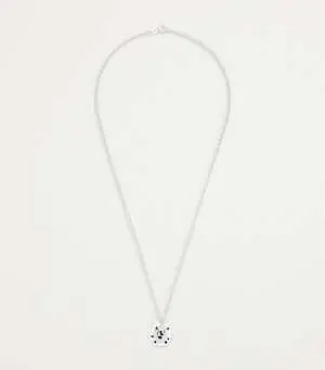 THE OUZE Sapphire-embedded Medallion Necklace