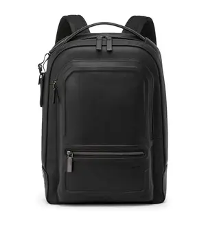 Tumi Leather Backpack - Black