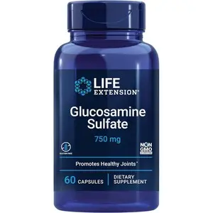 LIFE EXTENSION Glucosamine Sulfate 750mg 60 Capsules - One-color