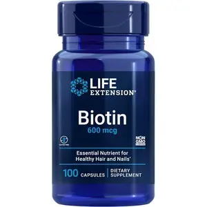 LIFE EXTENSION Biotin 600mcg 100 Capsules - One-color